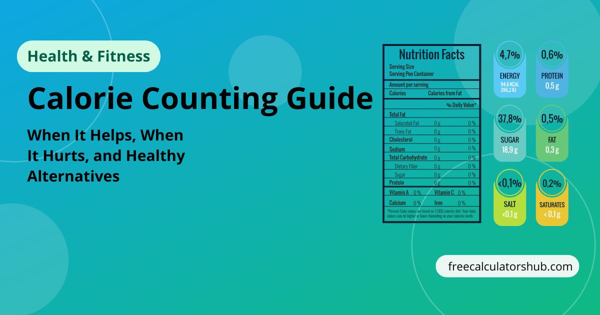 Calorie Counting Guide: When It Helps, When It Hurts, and Healthy ...